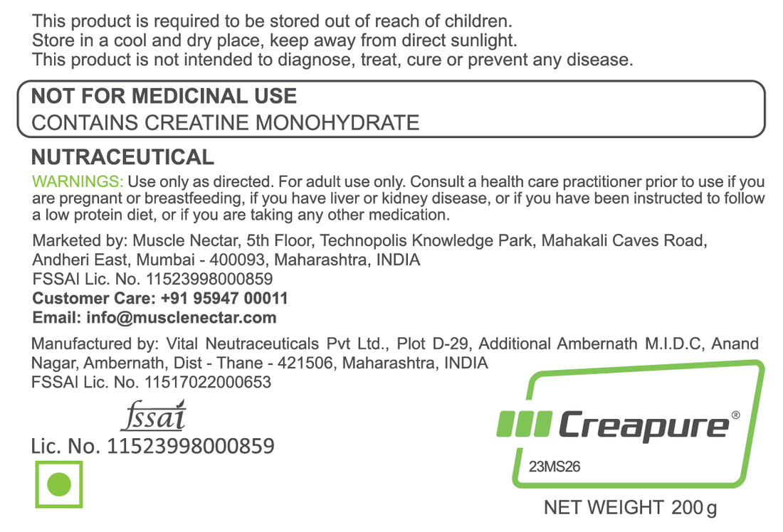Creatine Monohydrate, Made With Creapure®